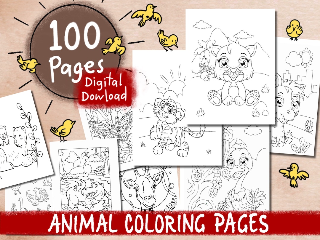 100+ Cartoon Coloring Pages, Printable Coloring Pages, Digital Coloring ...