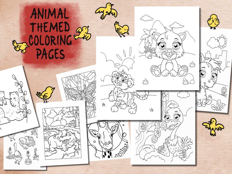 100+ Cartoon Coloring Pages, Printable Coloring Pages, Digital Coloring ...