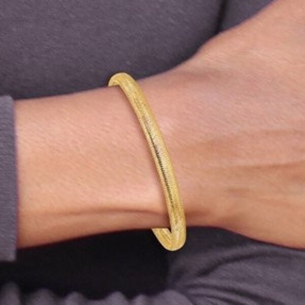 14kt Gold Bangles - Etsy