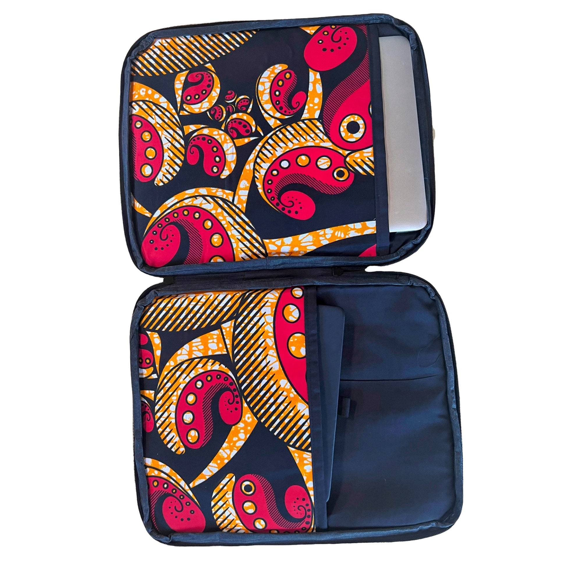 African Print Laptop Sleeve Bag, African Print Laptop Case Compatible ...