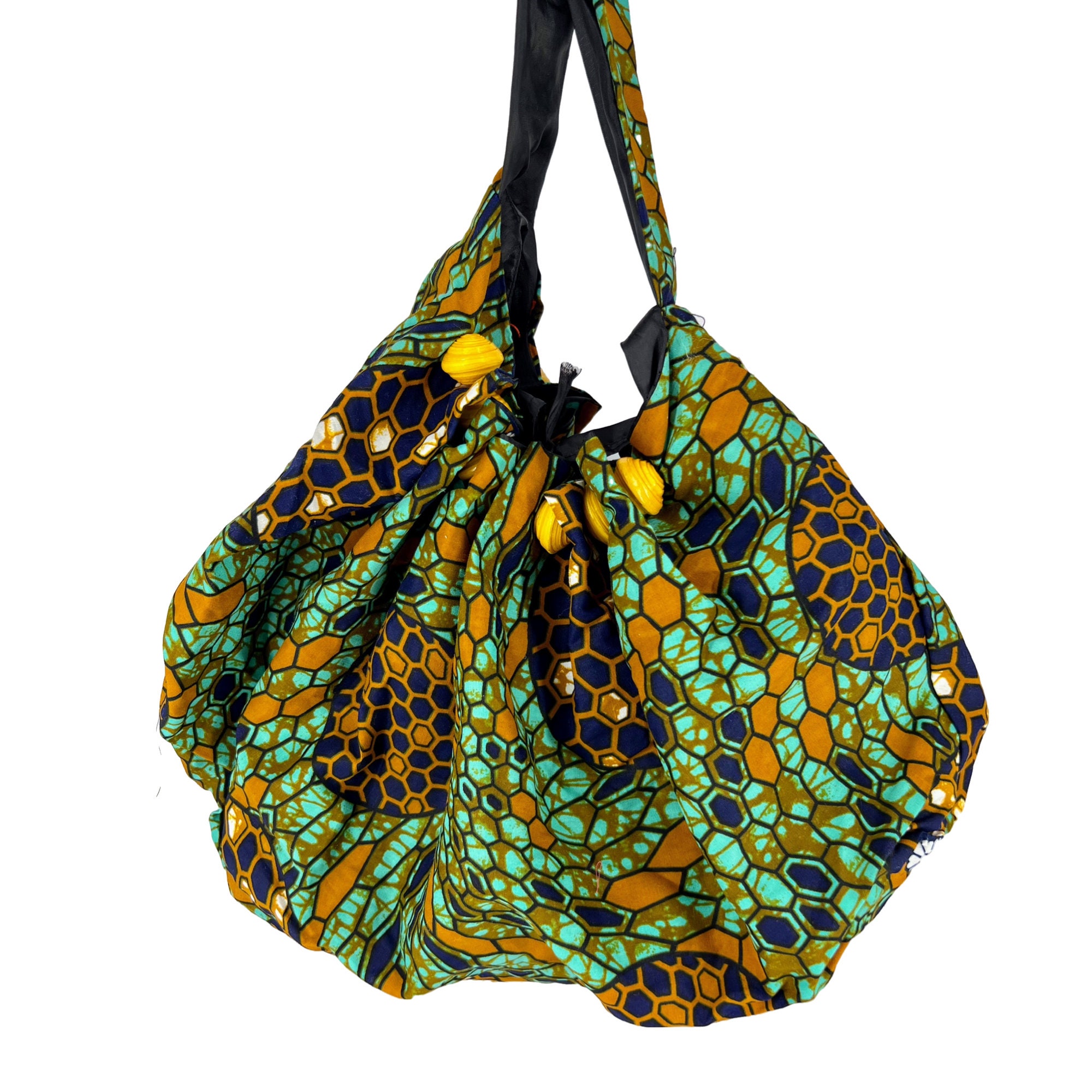 African Fabric Hobo Bag, African Print Shoulder Bag, African Print Tote ...