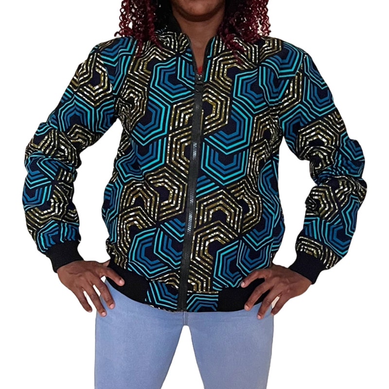 African Print Jacket - Etsy