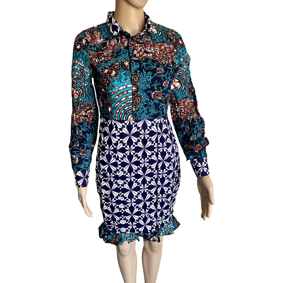 African Print Dress, Afrocentric Dress, African Fashion , Ankara Dress ...