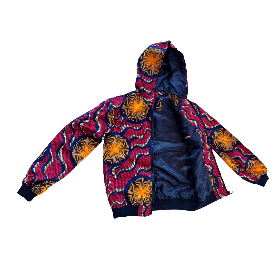 Vibrant African Print Hooded Jacket: Unisex Ankara Bomber - Etsy