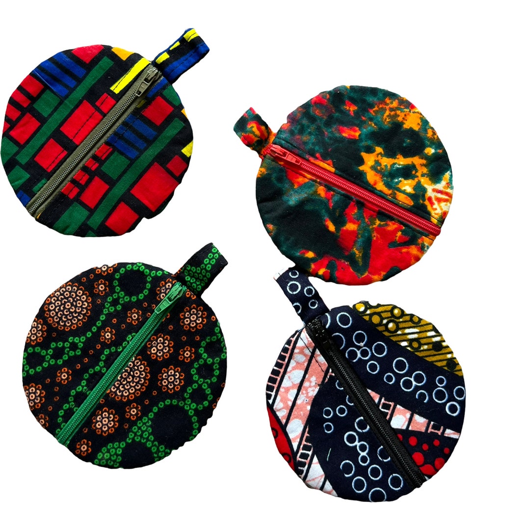 African Print Fabric Airpods Case: Handmade Earphone Pouch Keychain - Etsy