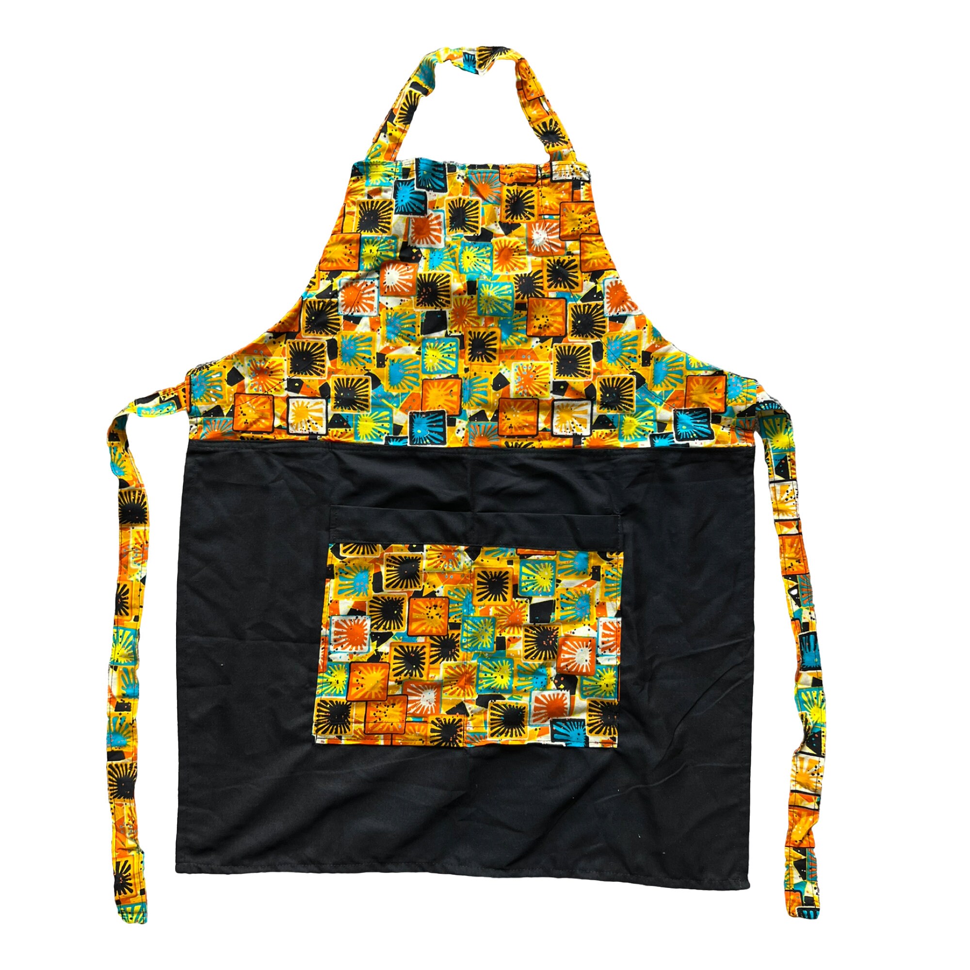 Apron,african Print Apron With Pockets, African Print Apron , Kitchen ...