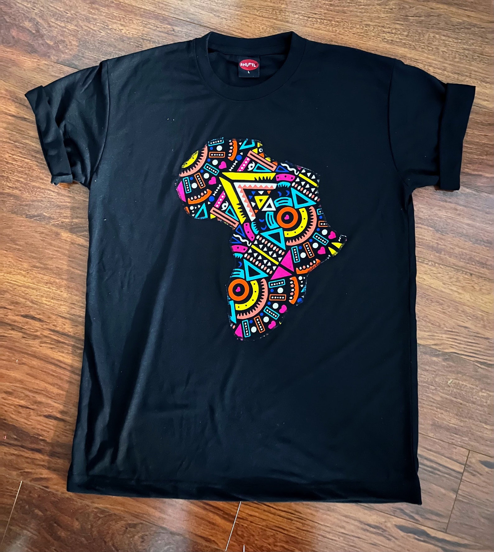 Africa Shirt African Print T-shirt Map of Africa Unisex - Etsy