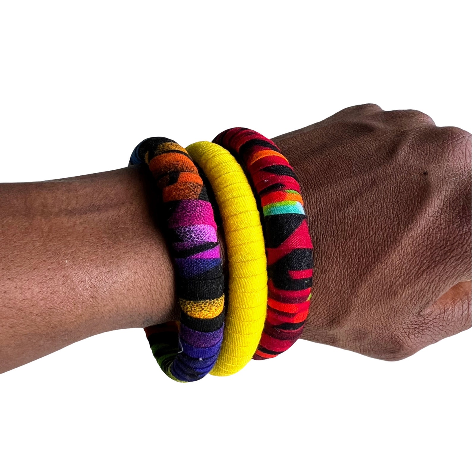 Ankara Fabric Bracelet, African Print Bracelet, Handmade African ...