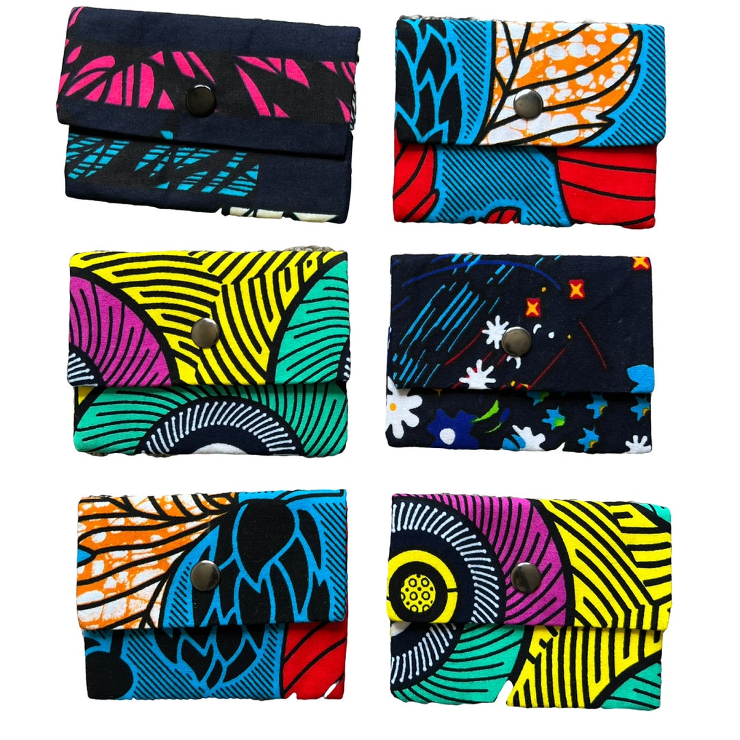 Ankara Fabric Business Card Holder: Handmade African Print Wallet - Etsy