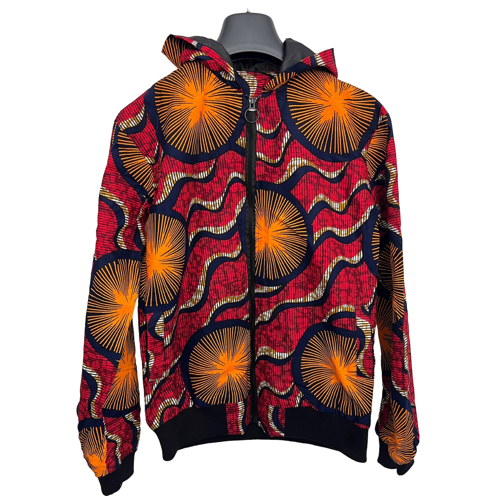 Vibrant African Print Hooded Jacket: Unisex Ankara Bomber - Etsy