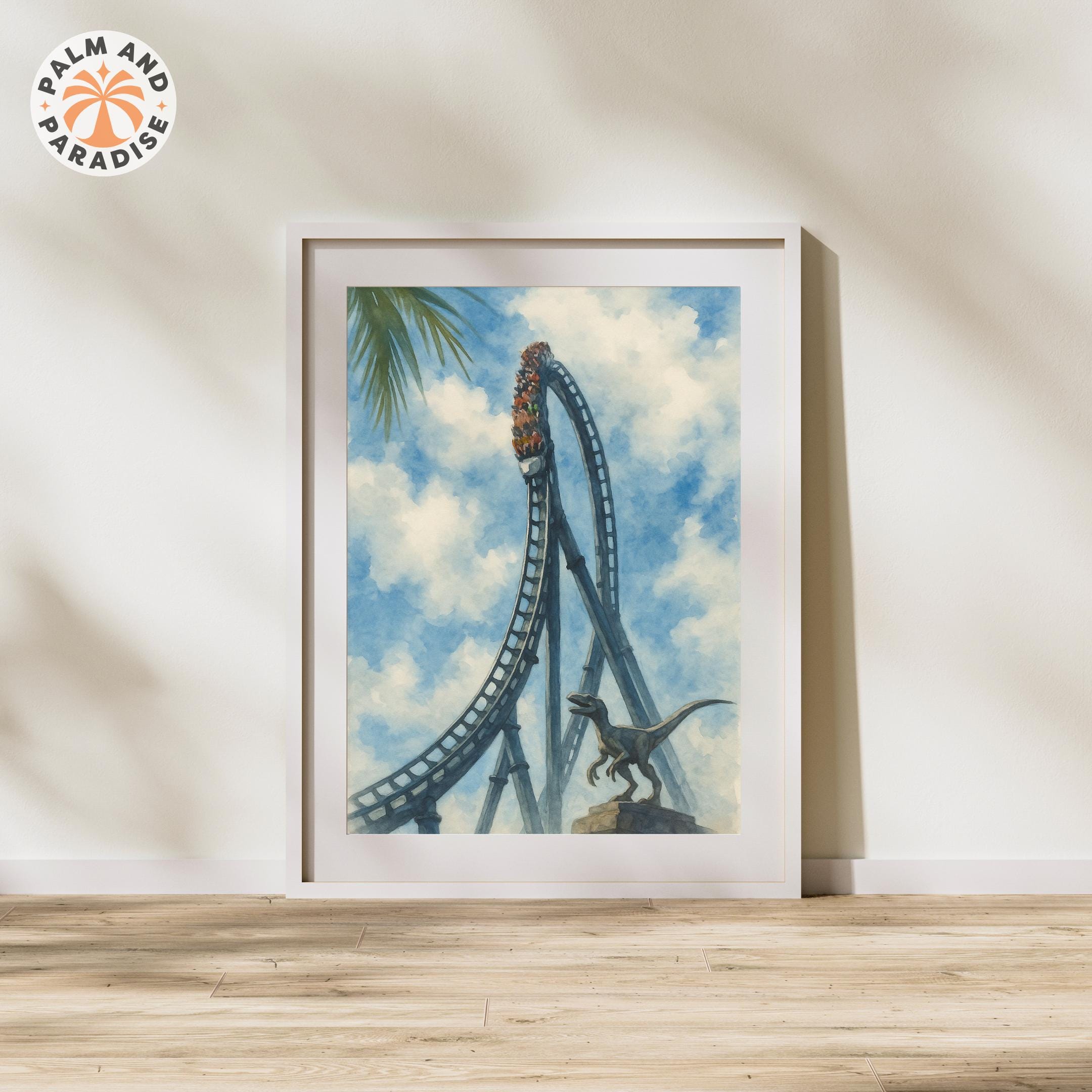 Velocicoaster Printable Poster | Jurassic World Wall Art | Universal ...
