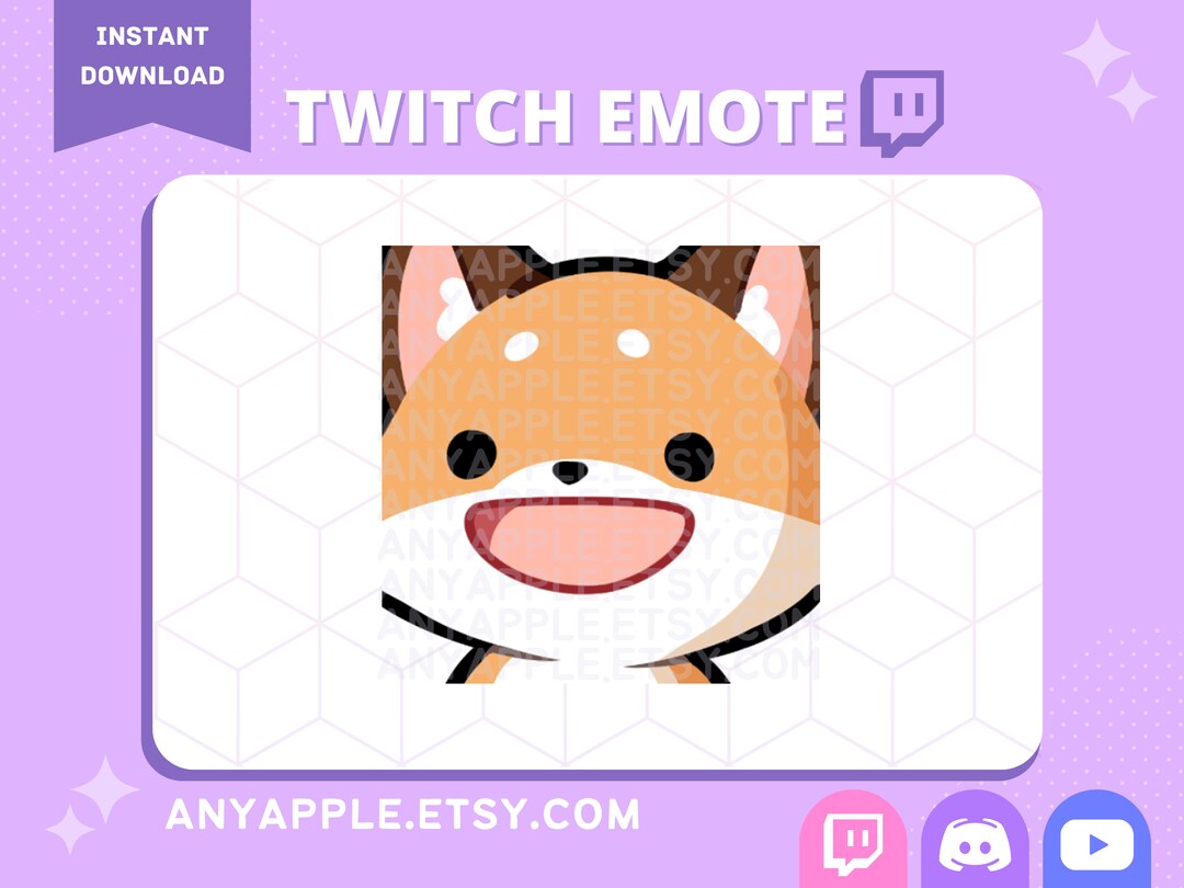 Cute Fox Twitch Emote for Streamer | Discord Emote | What, Wut | Kawaii ...
