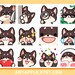 Cute Black Shiba Inu Dog Twitch Emote for Streamer Bundle | Discord ...