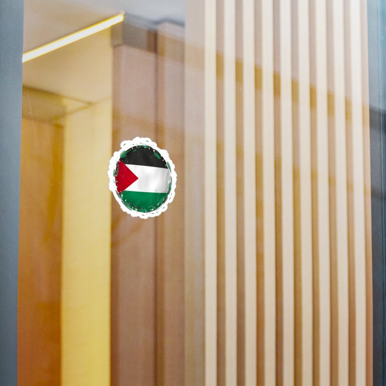 Round PALESTINIAN Flag Vinyl Decals - Etsy