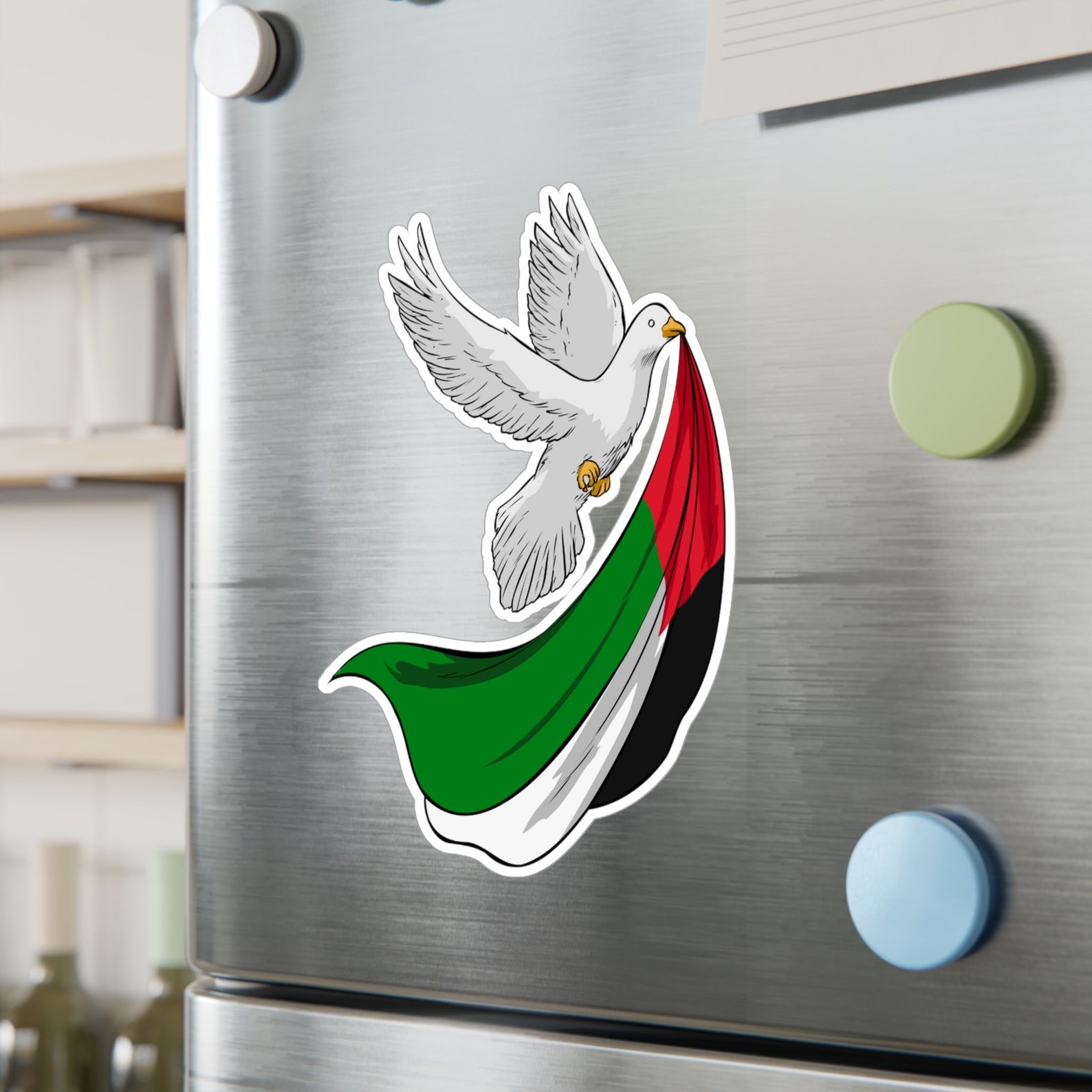 Dove Carrying PALESTINIAN Flag Vinyl Decals - Etsy