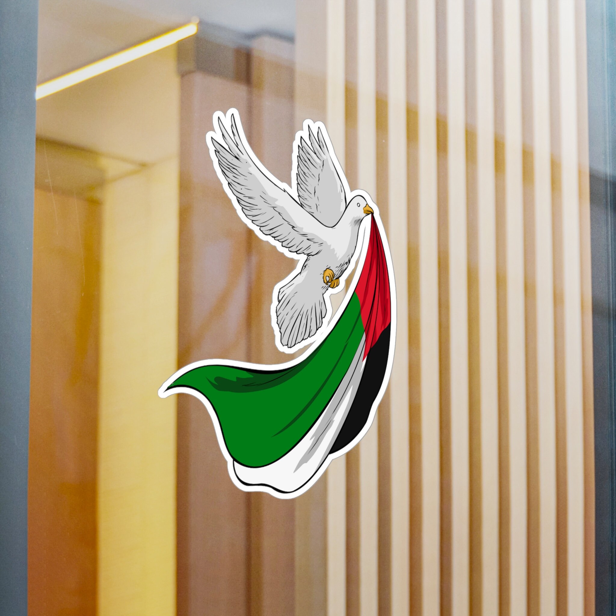 Dove Carrying PALESTINIAN Flag Vinyl Decals - Etsy