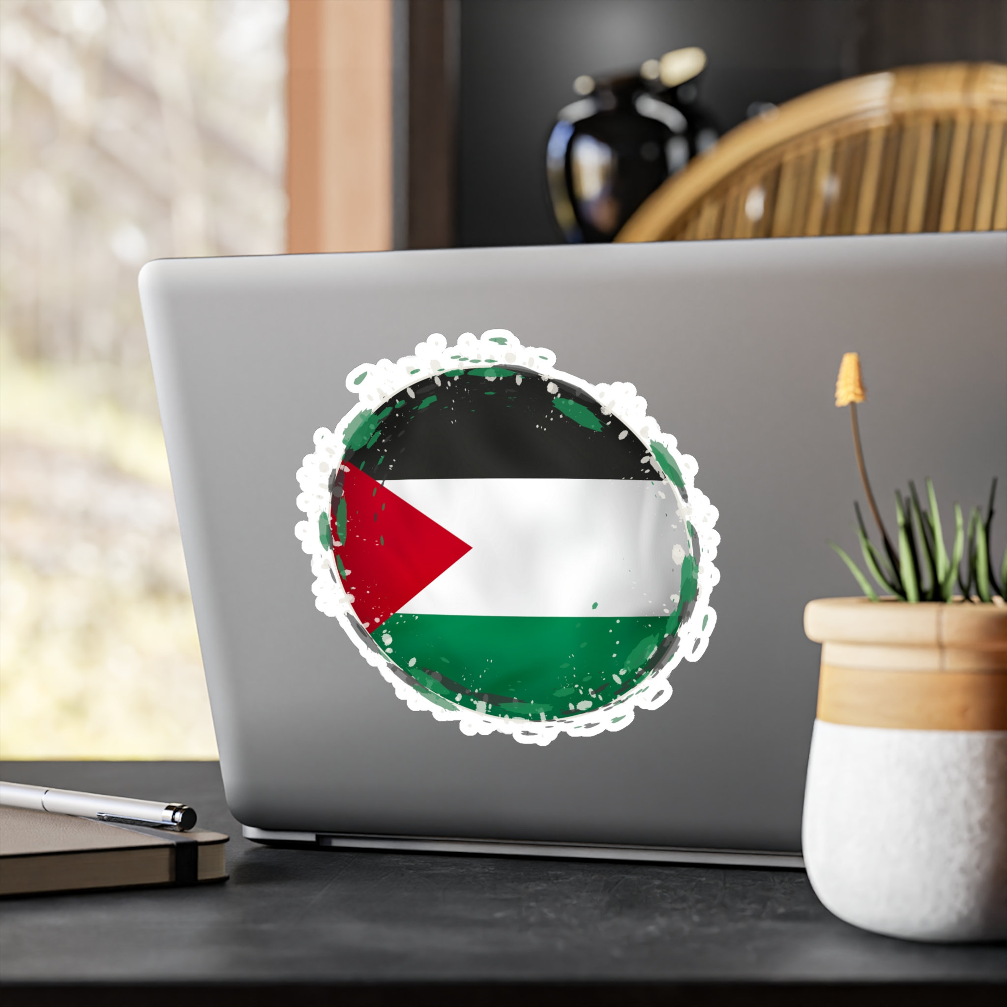 Round PALESTINIAN Flag Vinyl Decals - Etsy