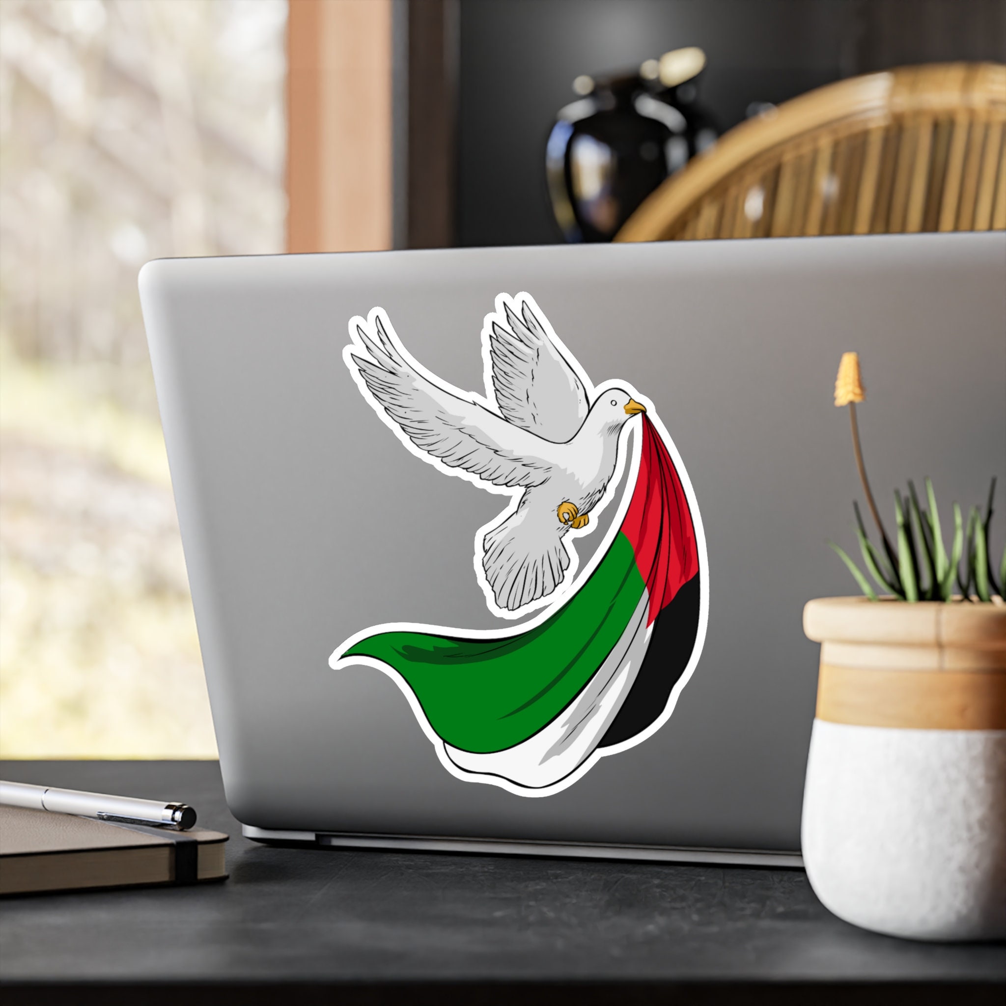 Dove Carrying PALESTINIAN Flag Vinyl Decals - Etsy