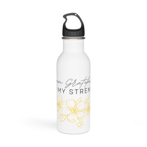 Stainless Steel Motivational Water Bottle - Etsy