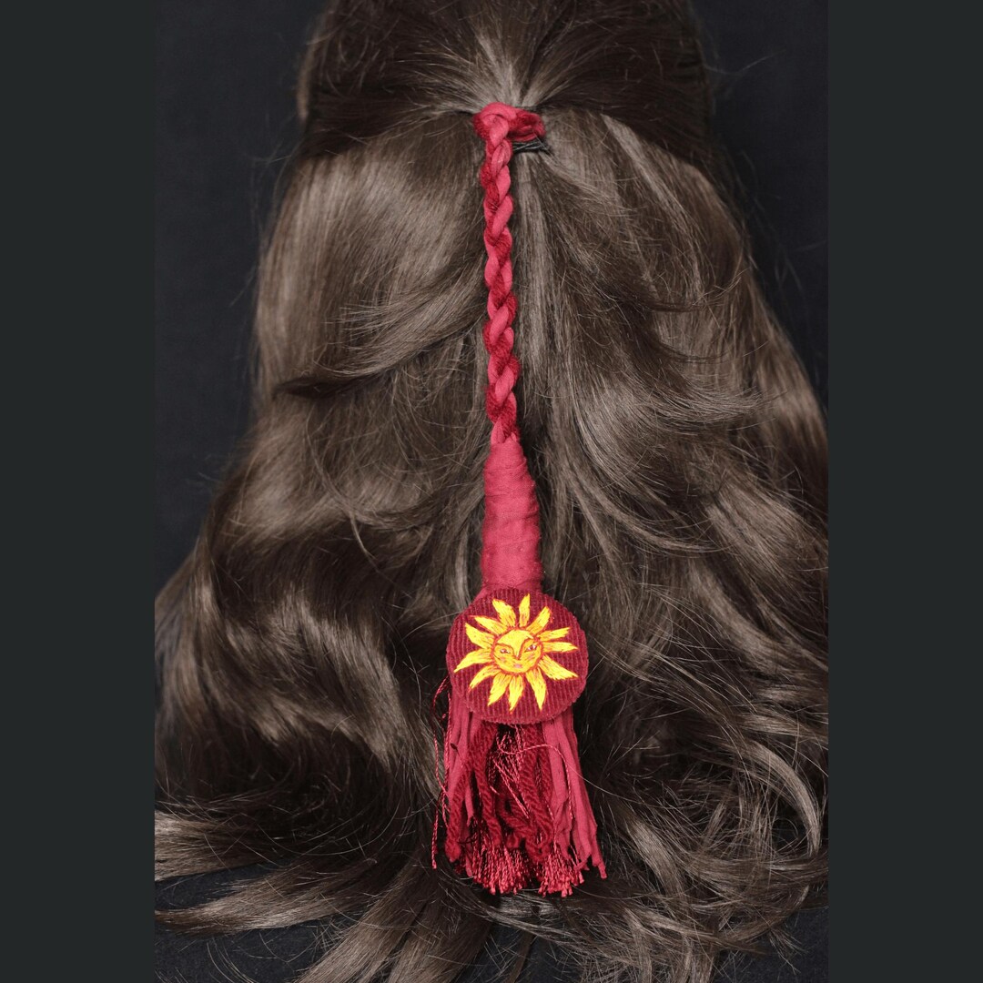 Red Hair Wrap / Dreads Accessory / Witchy Hair / Fairy Dread / Lock ...