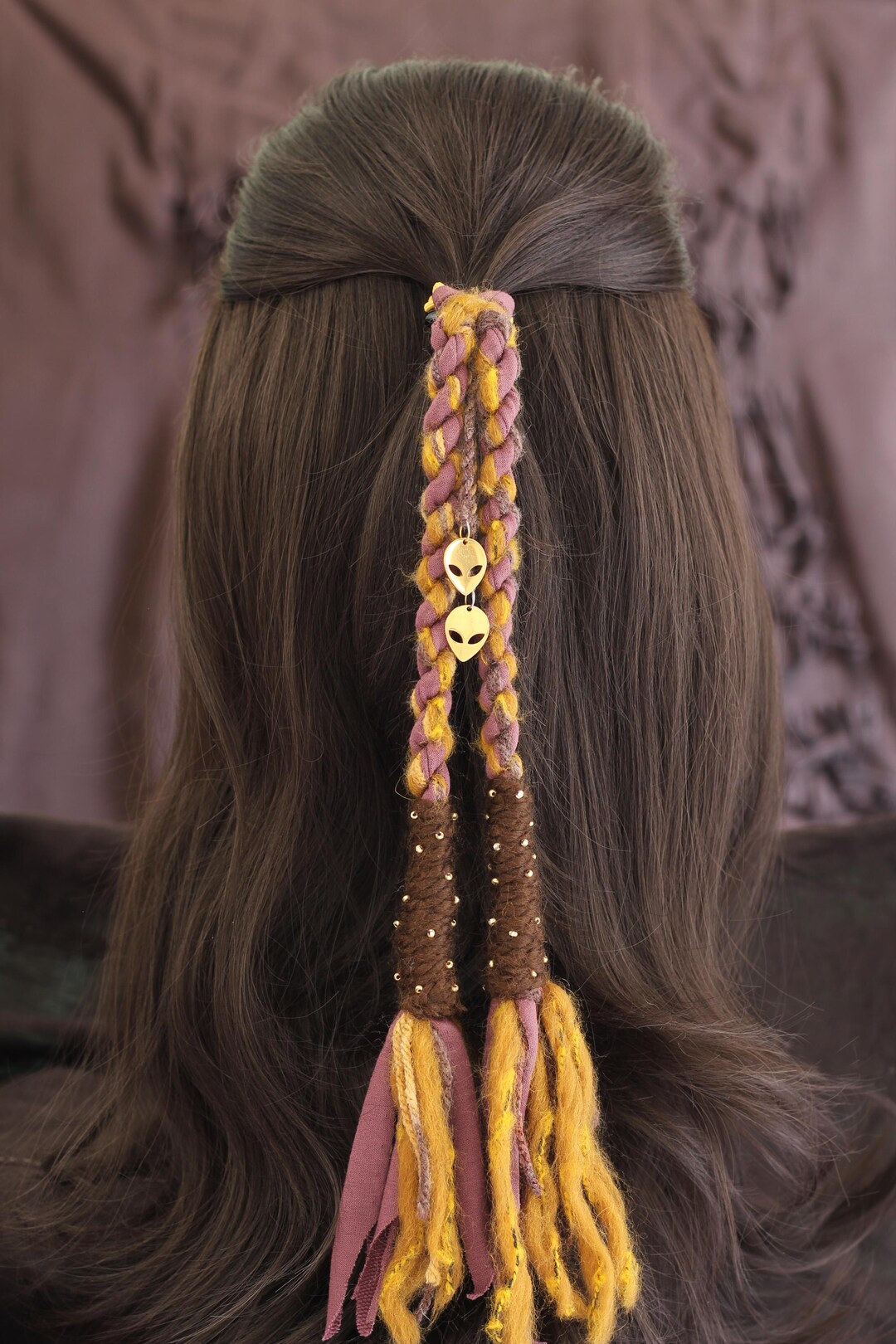 Alien Hair Wrap: Festival Braid Pony Tail Tie - Boho Renaissance - Etsy