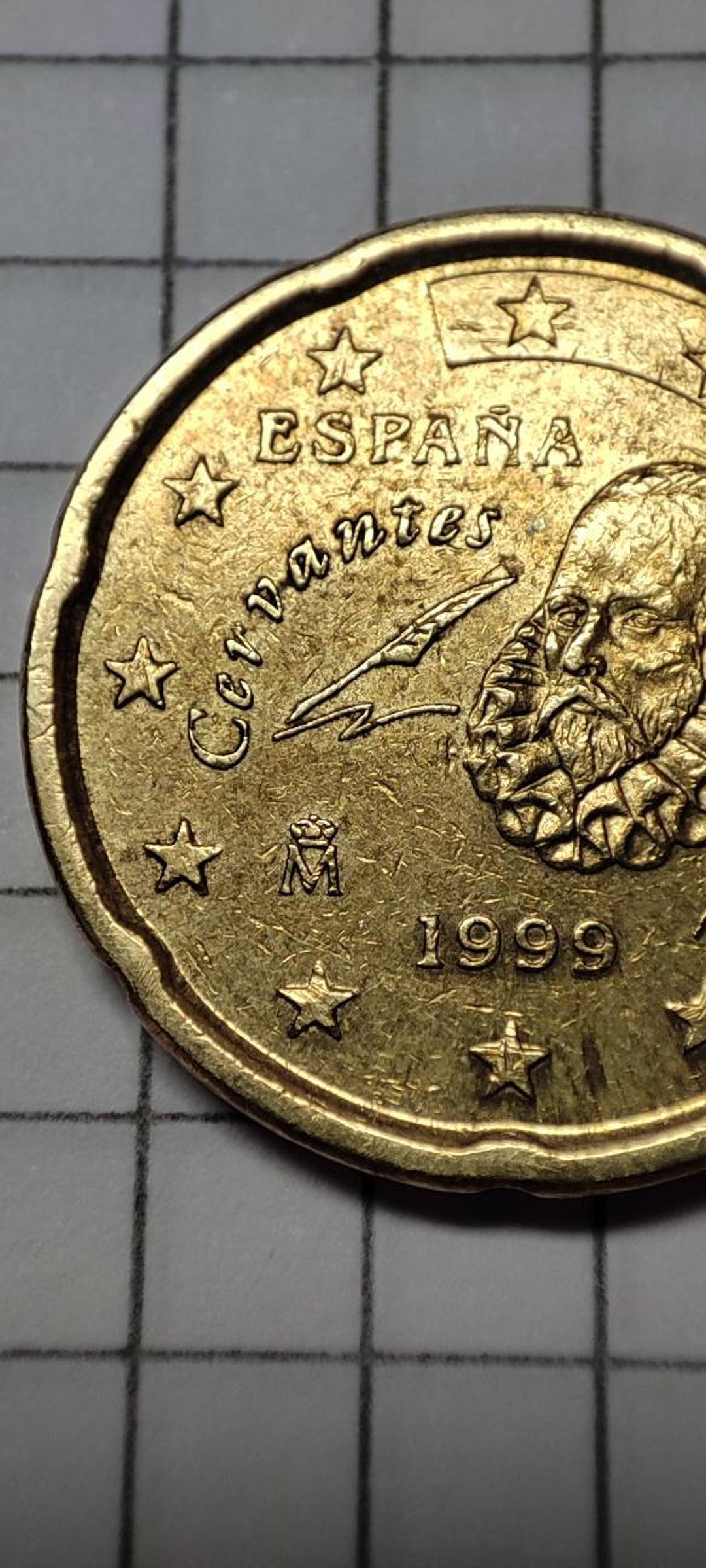 Moneda rara 20 céntimos Cervantes 1999 - Etsy España