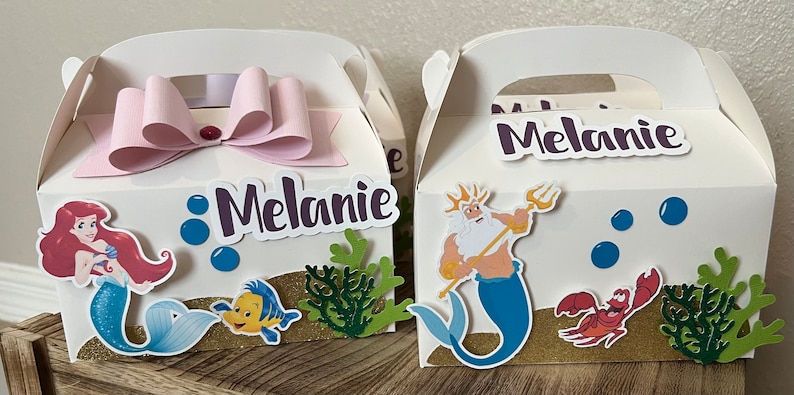 The Little Mermaid Treat Boxes - Etsy