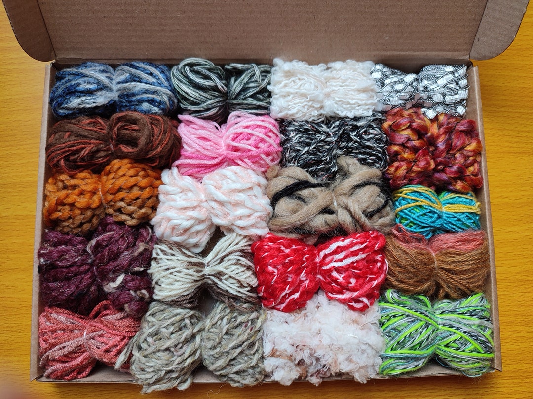 Multi-colored Yarn Pack: Various Weights & Textures. 20 Bundles for ...