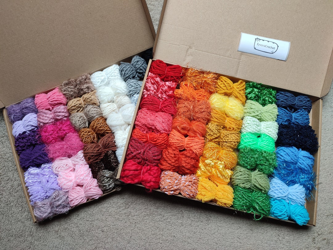 Custom Pack of 20 Yarn Bundles: Choose Your 3 Colours, Mixed Weights ...