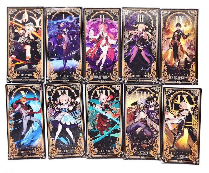 Genshin Impact Cards 22 Tarot Cards Zhongli Xiou Ayaka - Etsy Denmark