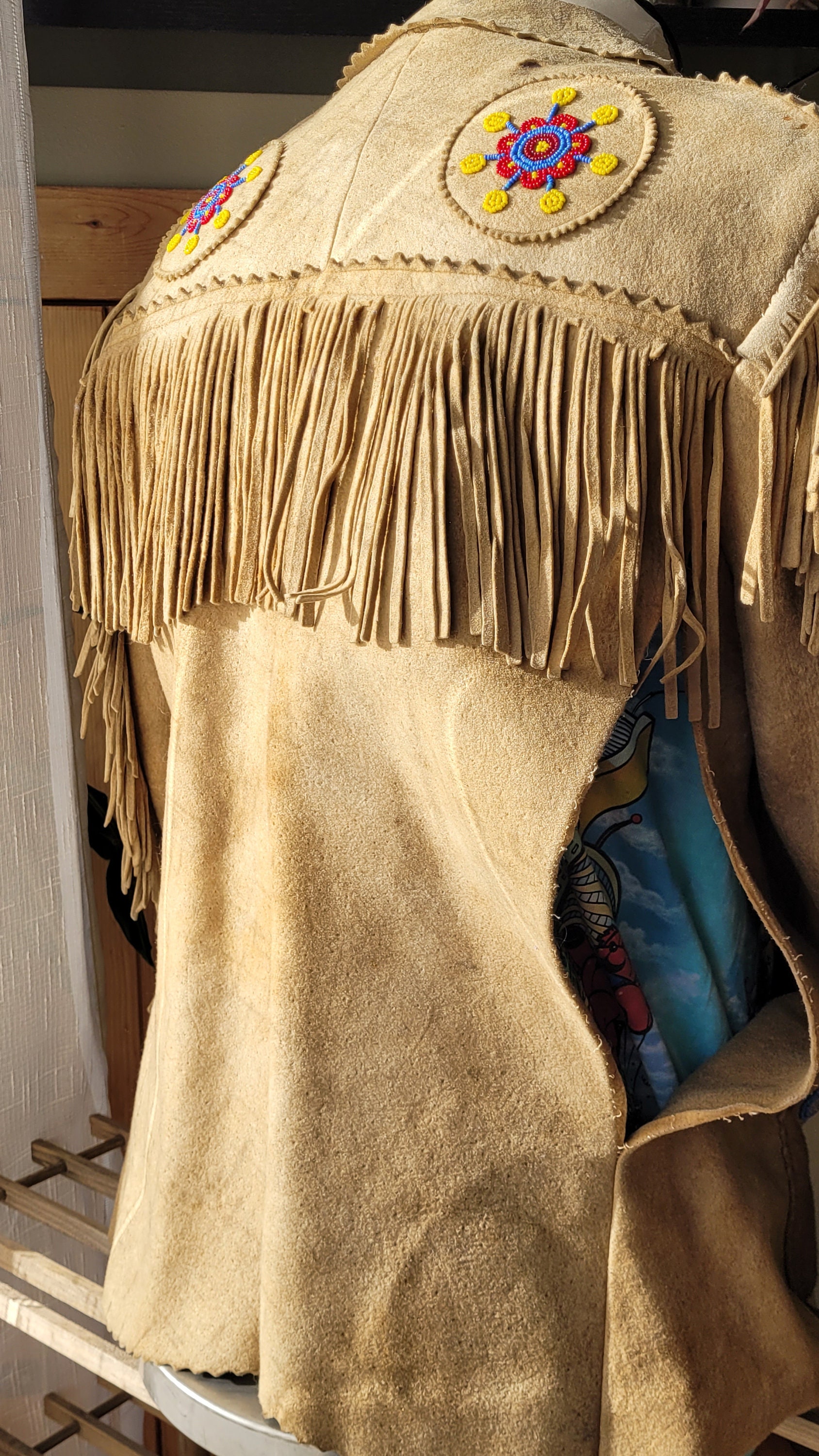 1960s Hand Sewn Caribou Hide Jacket Vintage Hand Beaded Jacket West ...