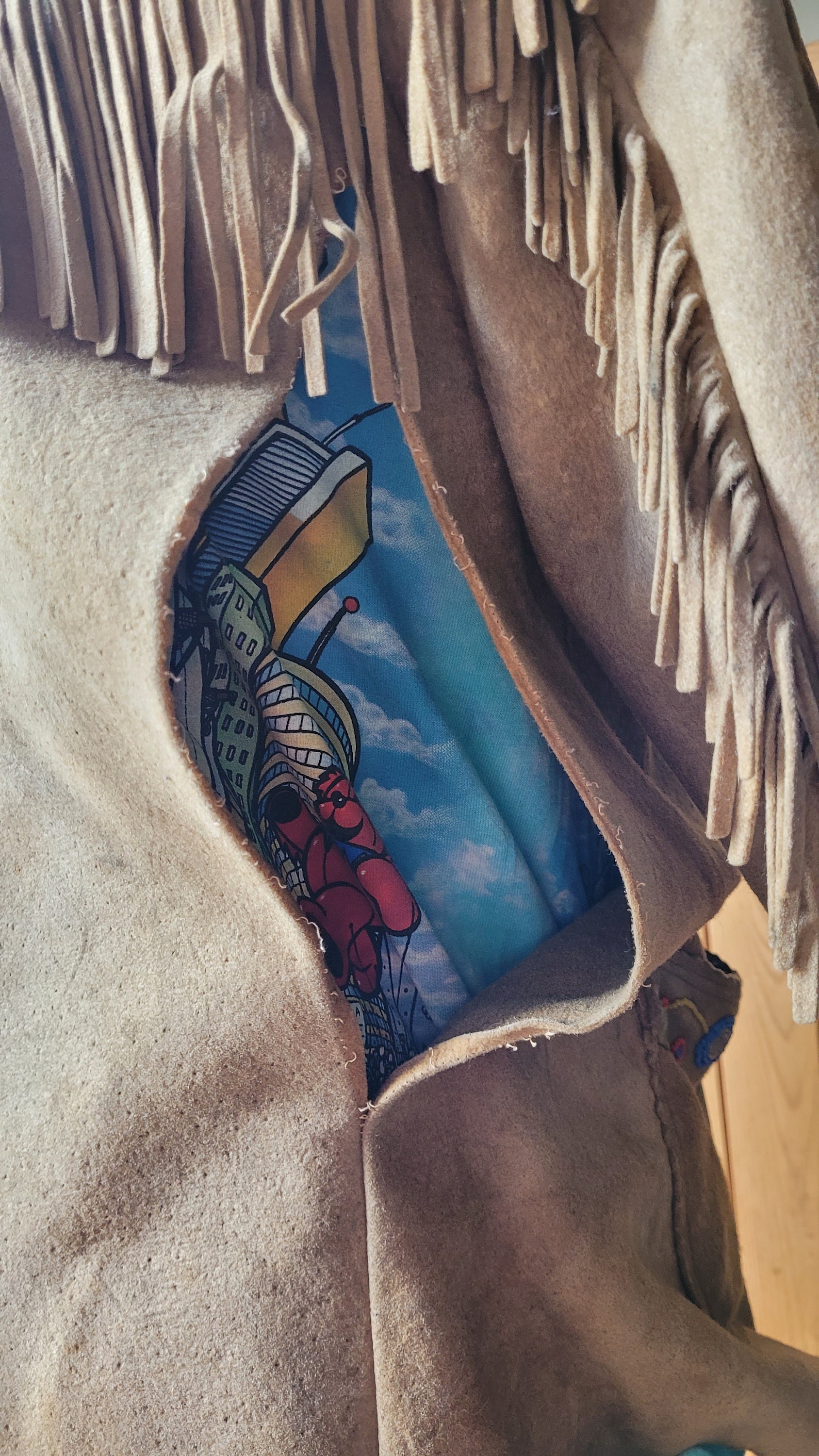 1960s Hand Sewn Caribou Hide Jacket Vintage Hand Beaded Jacket West ...