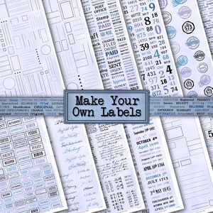 Make Your Own Labels - DI-10355 - Printable Digital Download - Etsy