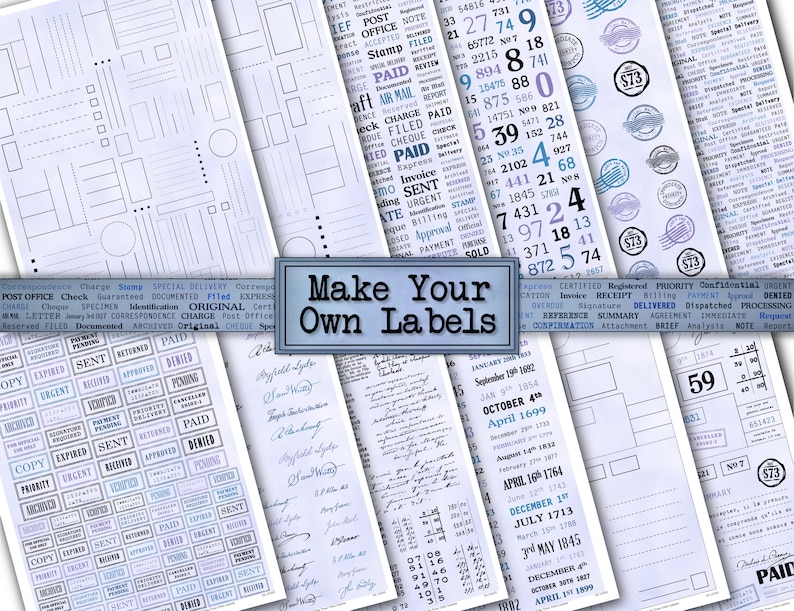 Make Your Own Labels - DI-10355 - Printable Digital Download - Etsy