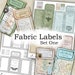 Fabric Labels - Set One - DI-10100 - Printable Digital Download - Etsy