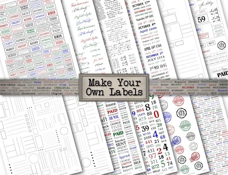 Make Your Own Labels - DI-10355 - Printable Digital Download - Etsy