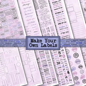 Make Your Own Labels - DI-10355 - Printable Digital Download - Etsy