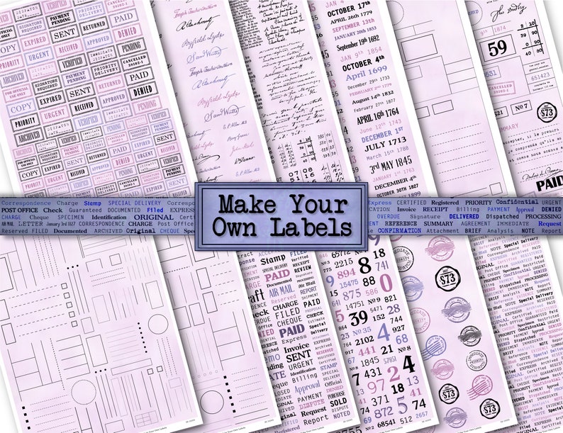 Make Your Own Labels - DI-10355 - Printable Digital Download - Etsy
