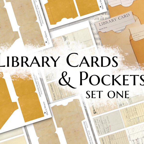 Library Pockets - Etsy