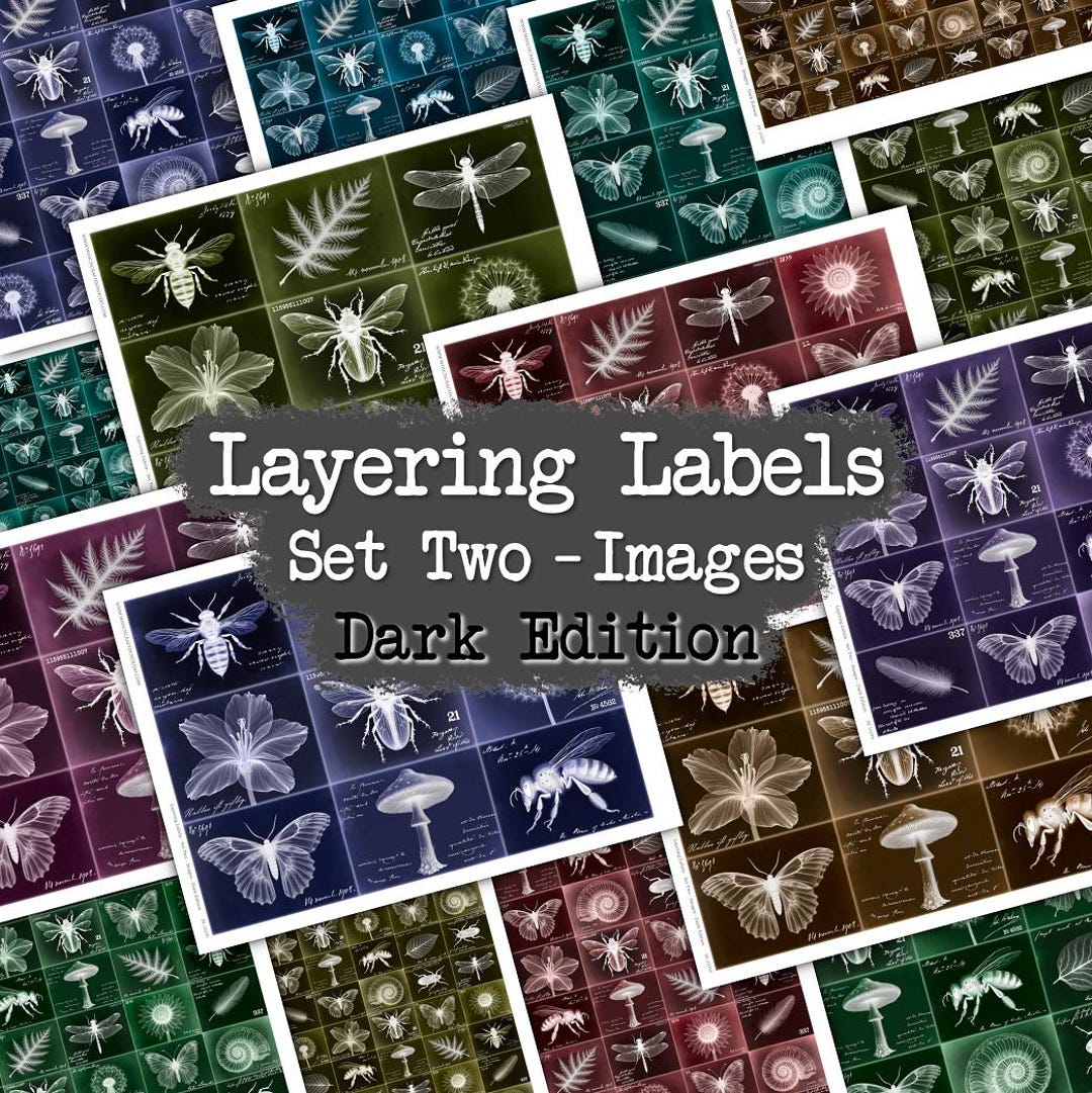 Layering Labels - Set Two - Images - Dark Edition - DI-10295 ...