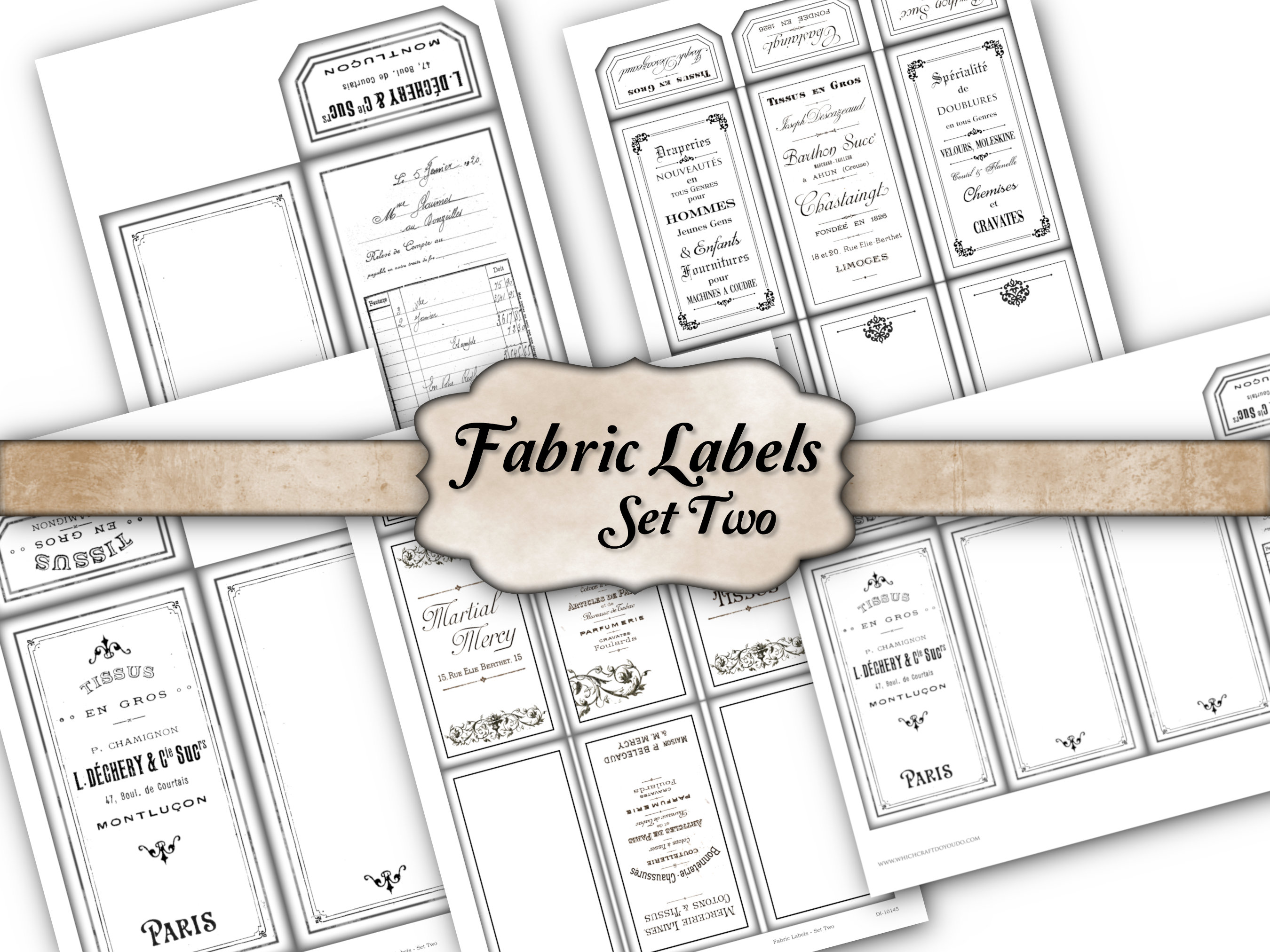 Fabric Labels - Set Two - DI-10145 - Printable Digital Download - Etsy
