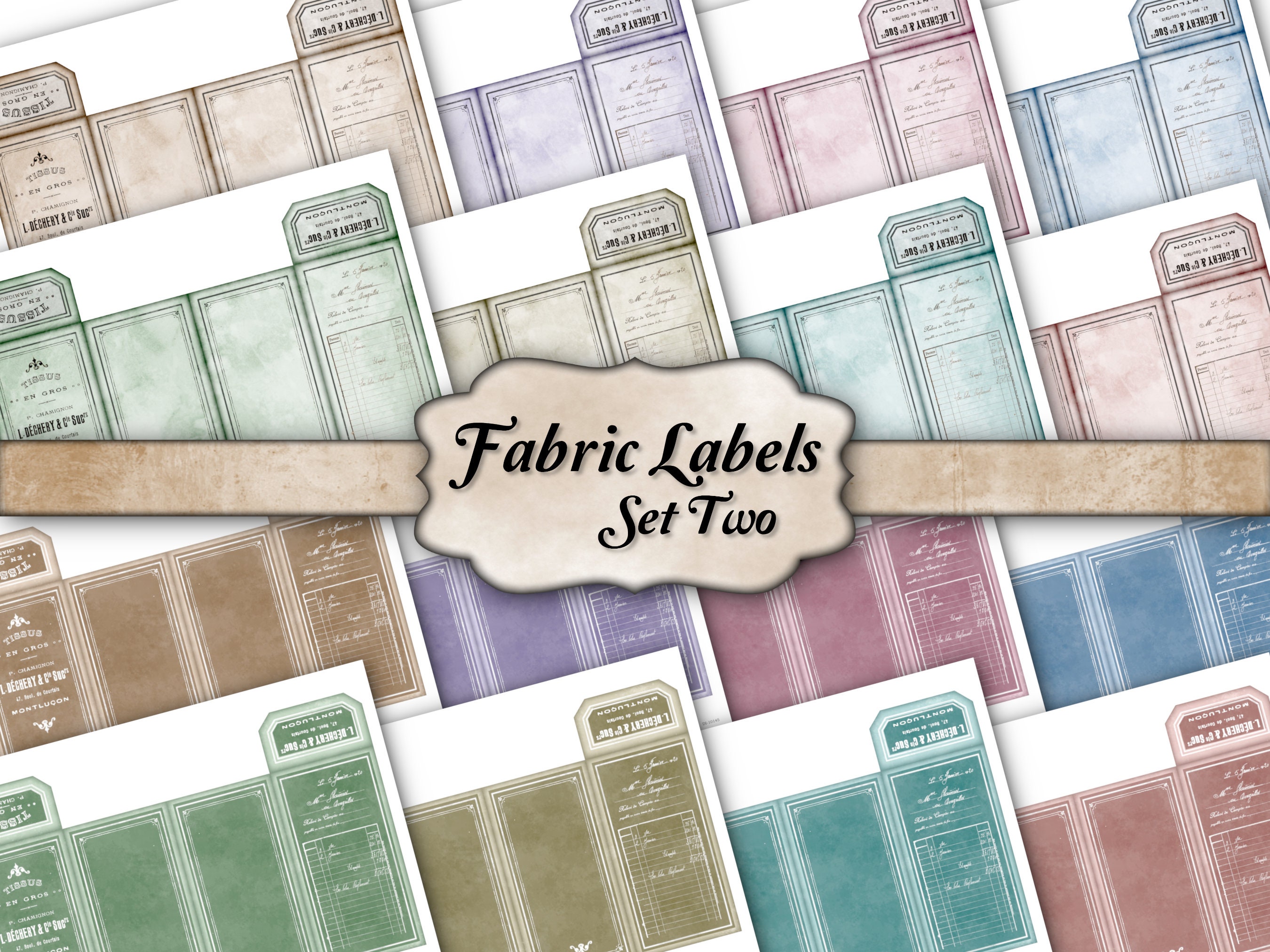 Fabric Labels - Set Two - DI-10145 - Printable Digital Download - Etsy