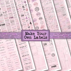 Make Your Own Labels - DI-10355 - Printable Digital Download - Etsy