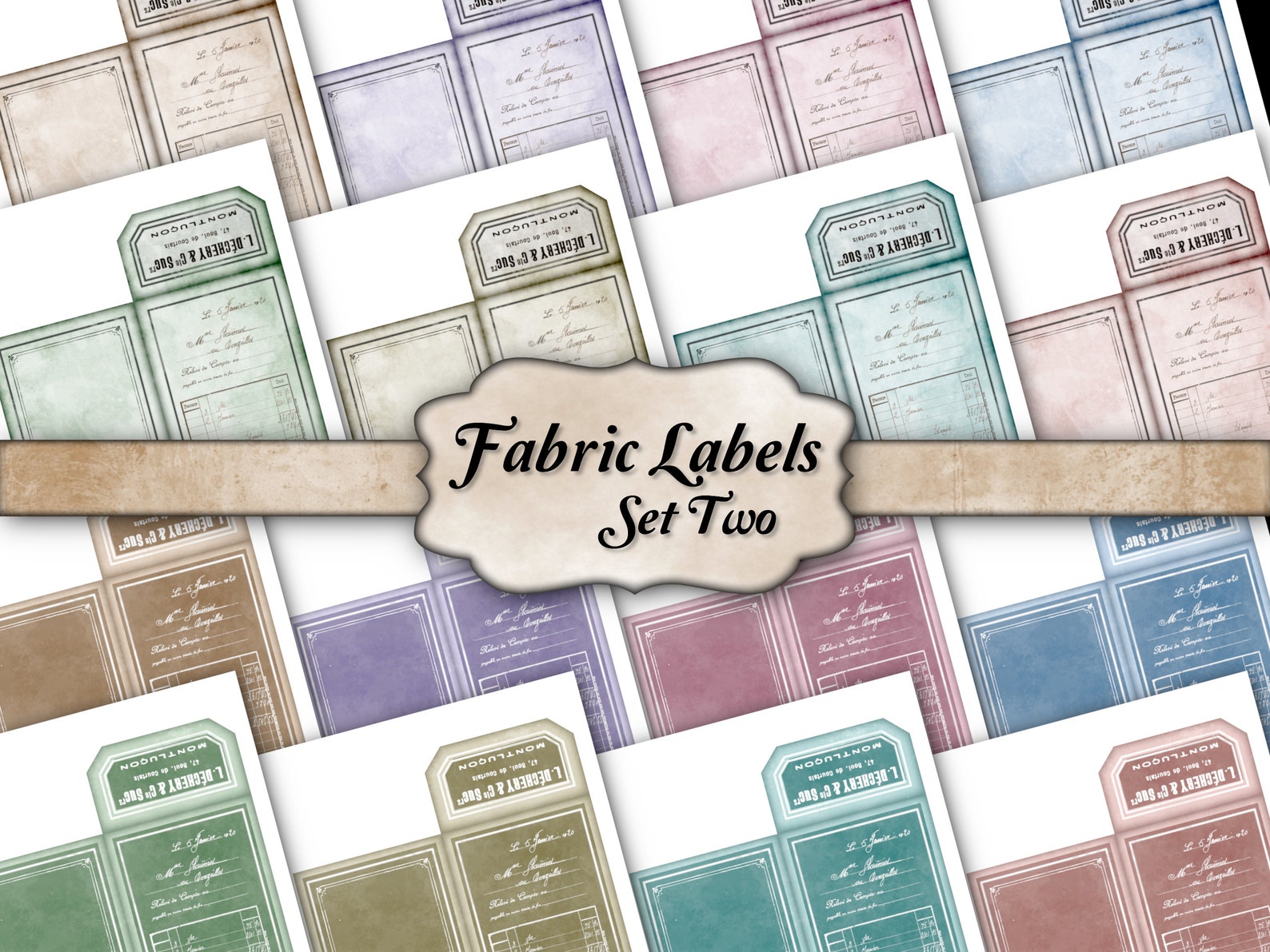 Fabric Labels - Set Two - DI-10145 - Printable Digital Download - Etsy
