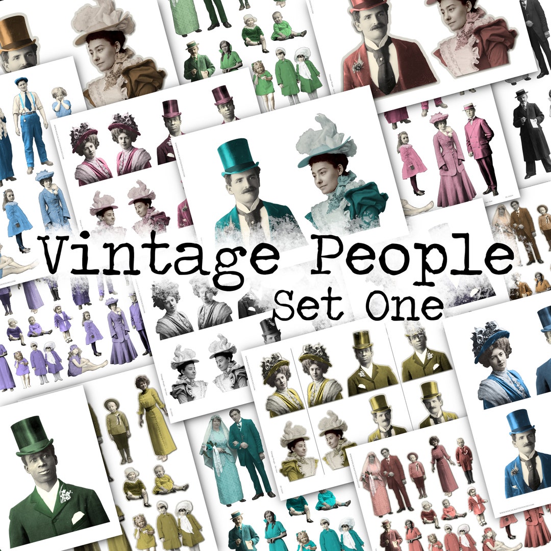 Vintage People - Set One - DI-10234 - Printable Digital Download - Etsy