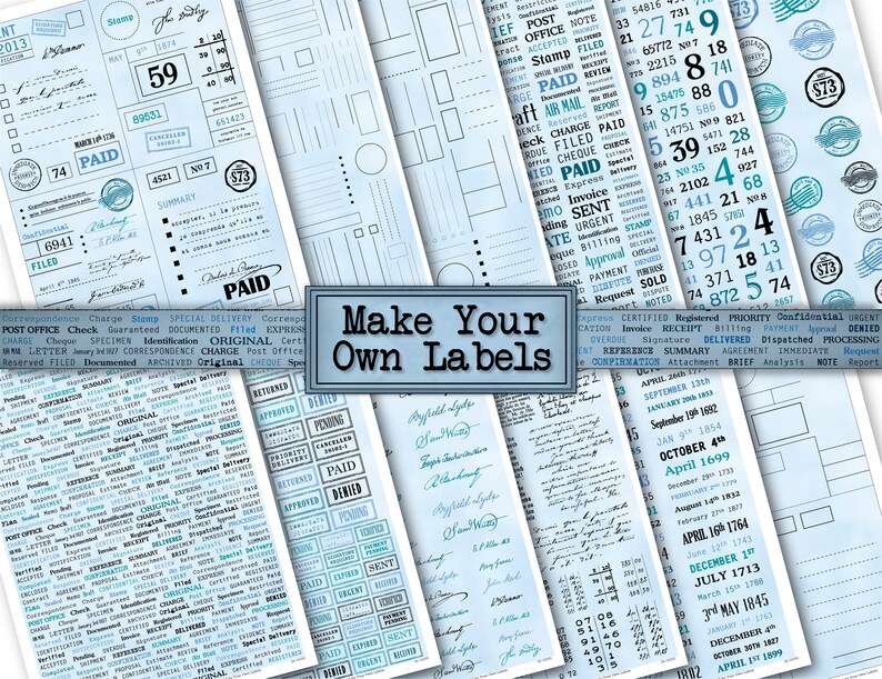 Make Your Own Labels - DI-10355 - Printable Digital Download - Etsy