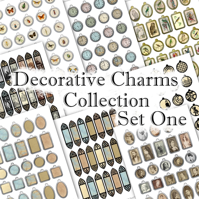 Bird Charms Digital - Etsy