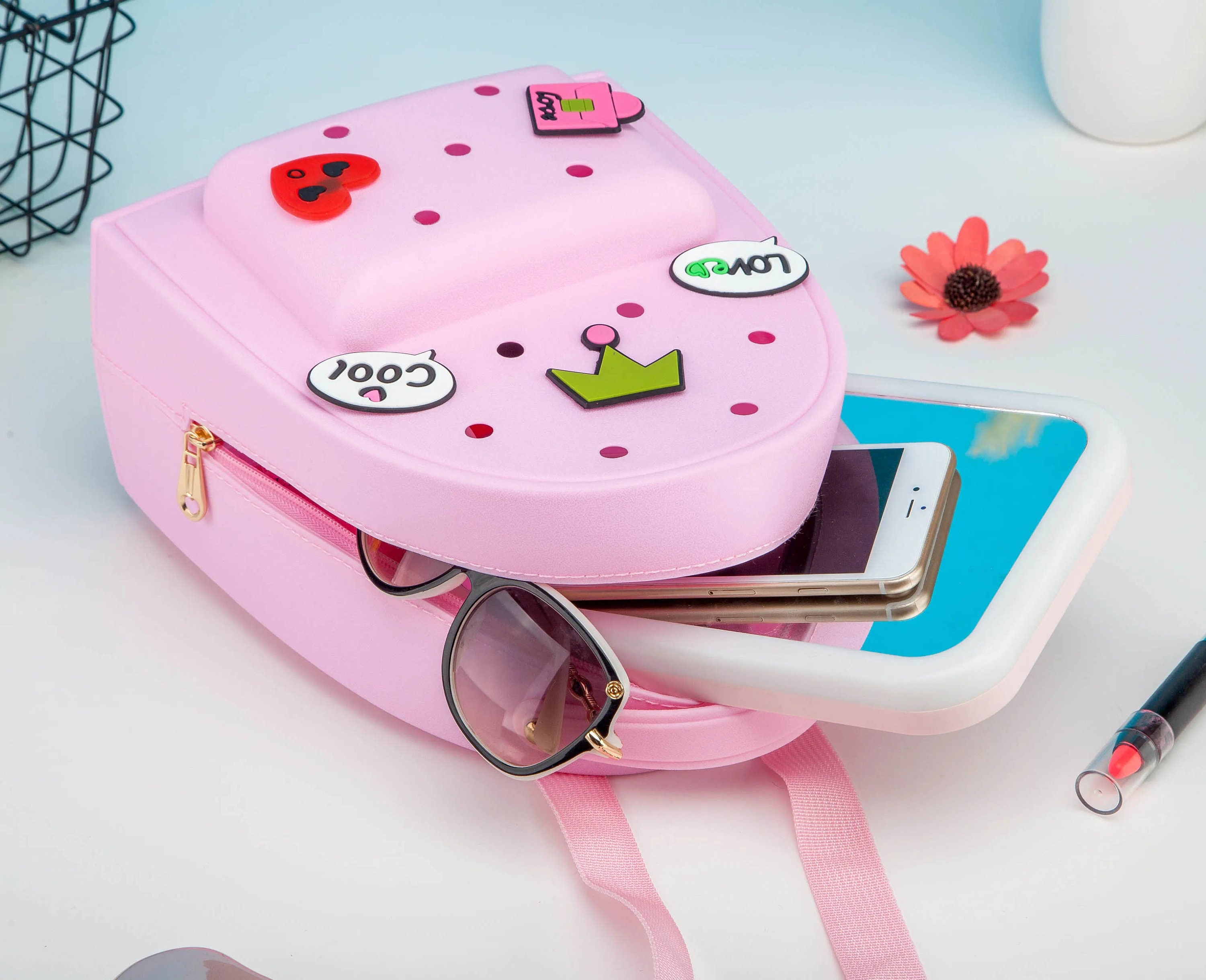 Personalized Kids Backpack With Croc Charms - Etsy