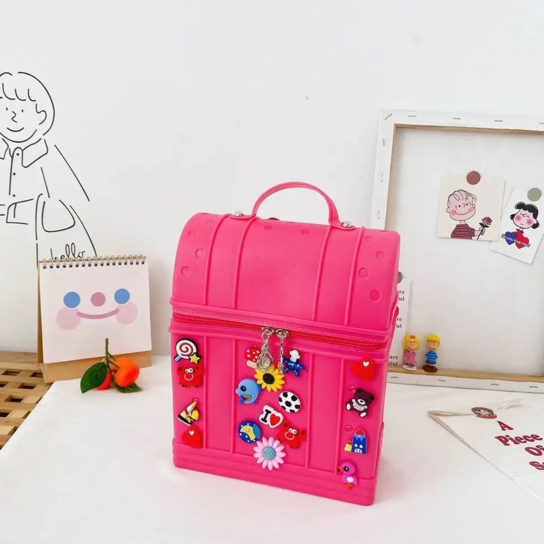 Personalized Kids Lunch Bag: Small Backpack With Letter Charms - Etsy