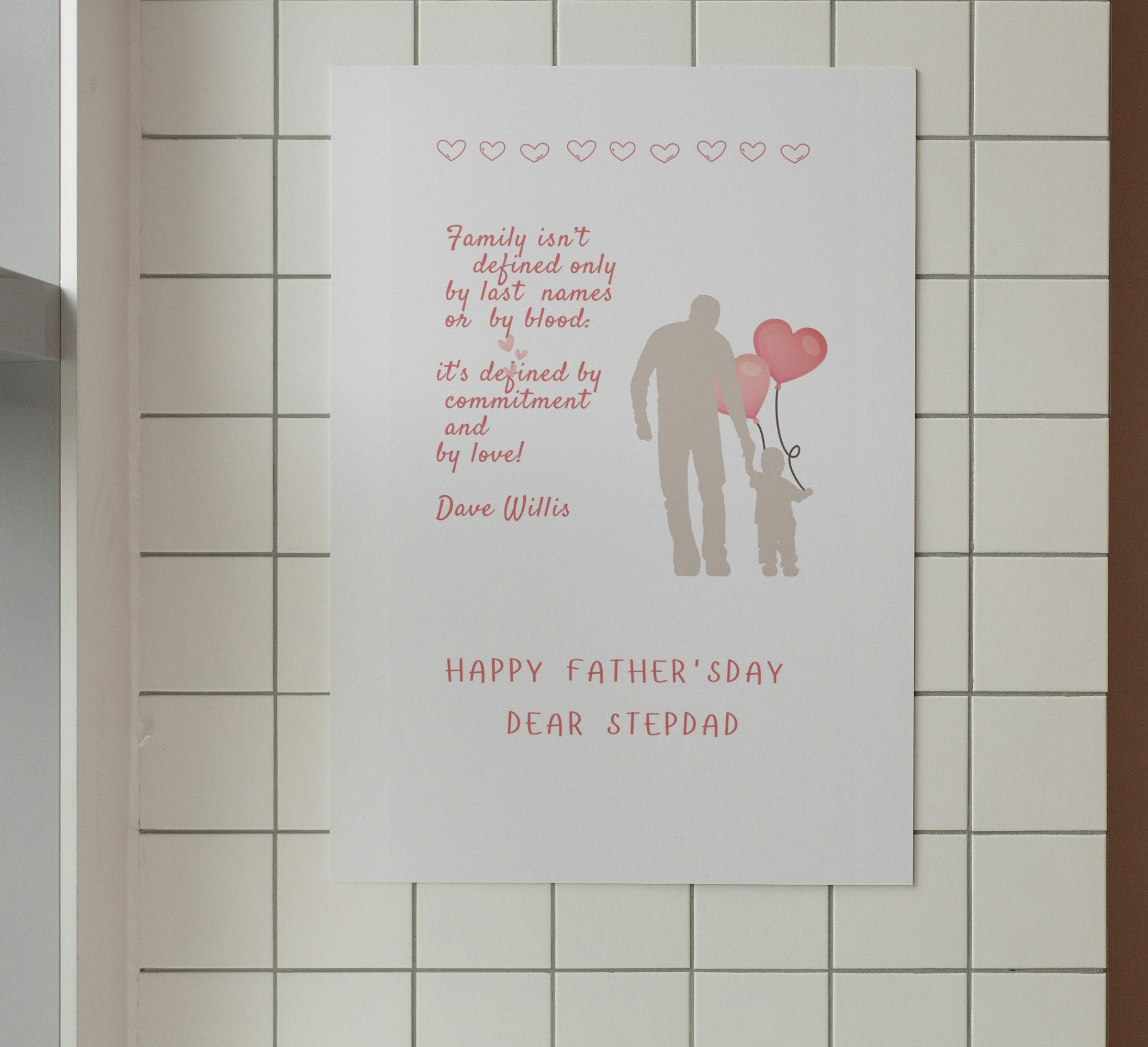 Step-dad Father's Day Card: Thank You Gift (digital Download) - Etsy